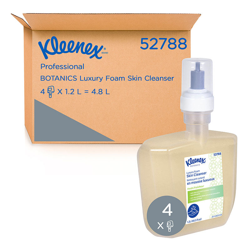 Kleenex Botanics Luxury Foam Hand Soap (4 x 1.2l cartridge/case) to su ...