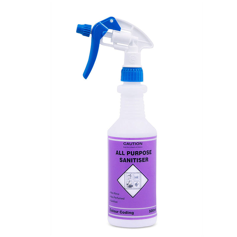Printed 500mL Bottle & Trigger - All Purpose Sanitiser – Apack Cleaning ...